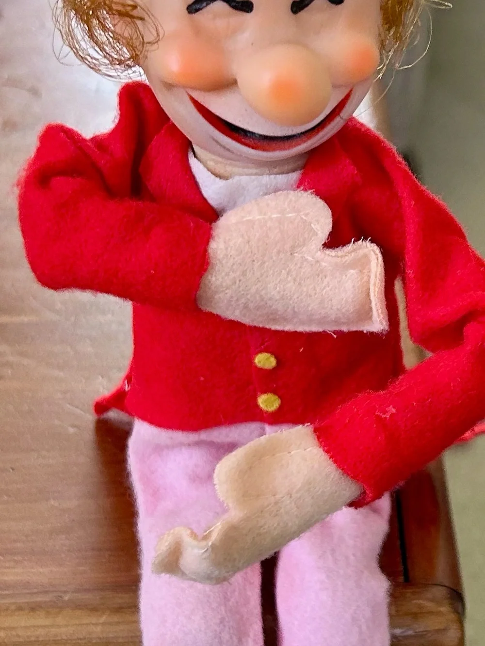 Japan | Toys | 95s1960s Bendable Laughing Clown In Red And Pink Suit ...